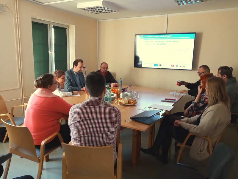 Pierwsze spotkanie zespołu projektowego w 2020 roku. - LIFE-MAPPINGAIR/PL