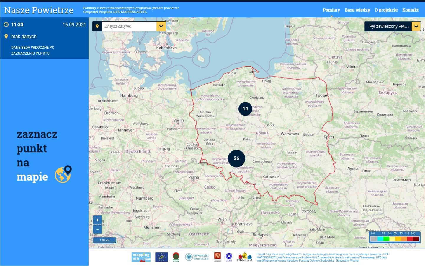 Our measurement network is now available! - LIFE-MAPPINGAIR/PL