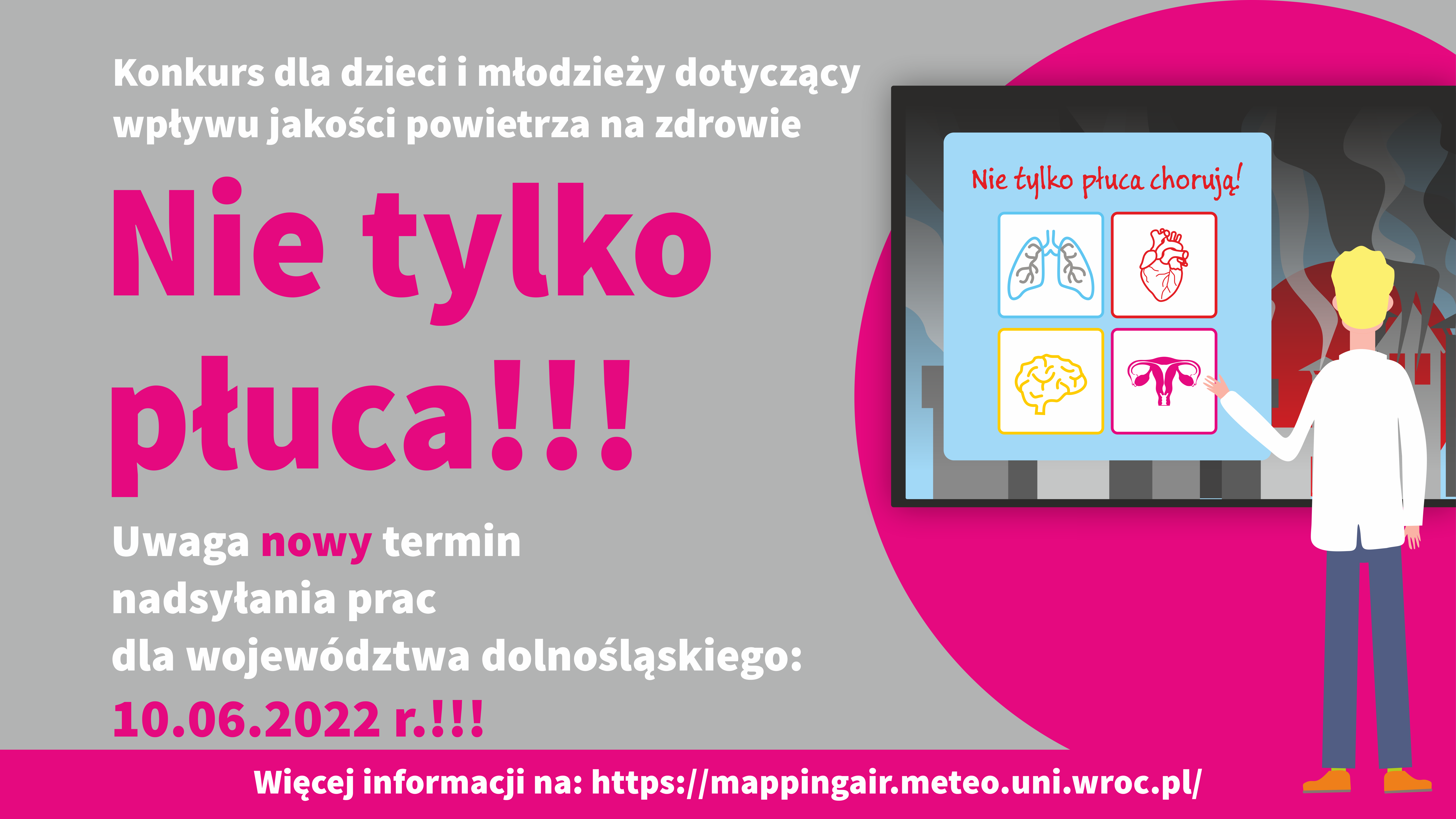 Konkurs "Nie tylko płuca!" - przedłużenie terminu nadsyłania prac dla ...