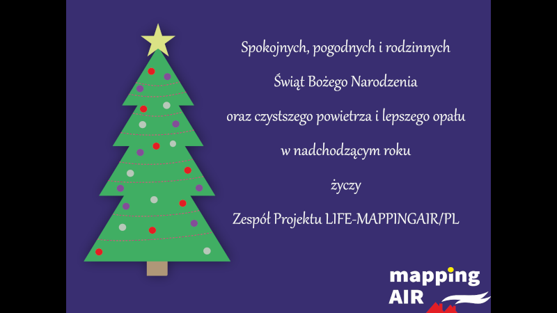 Życzenia świąteczne :) - LIFE-MAPPINGAIR/PL